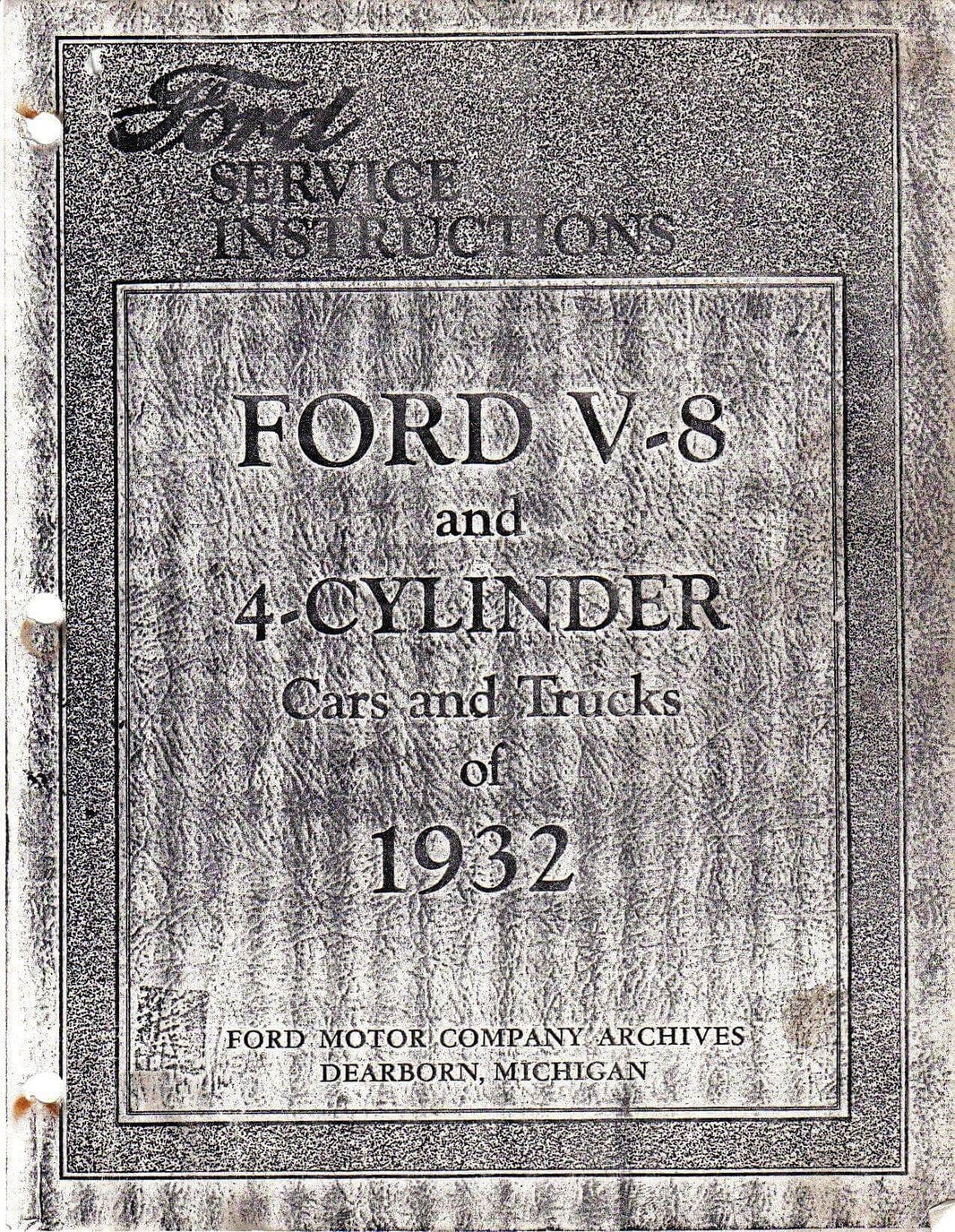 Manuels d'atelier Ford US en pdf de la Modèle T au Ranger 2019 ...